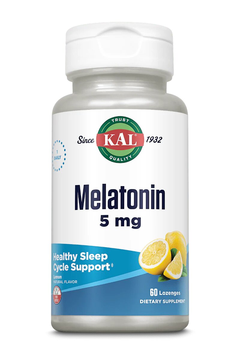 Антиоксидант KAL "Melatonin" 5мг 60 таблеток, для нормализации сна