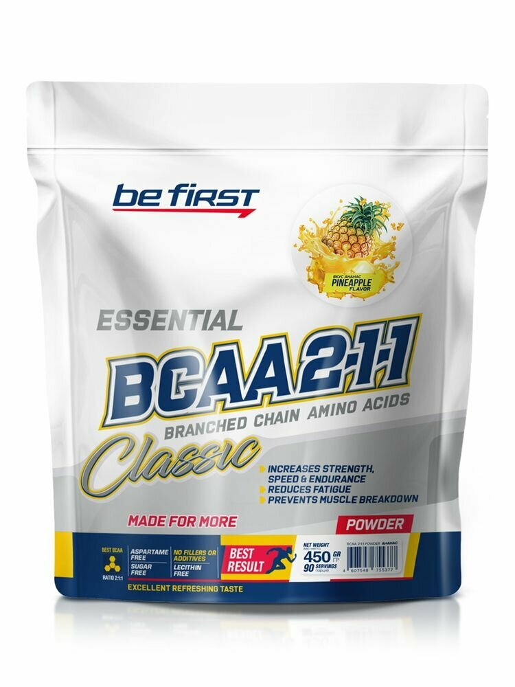Be First BCAA 2:1:1 powder 450 г Ананас