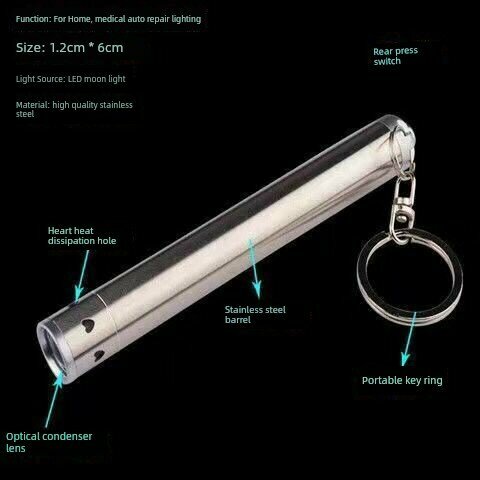 Фонарик с ярким светом, миниатюрный портативный карманный фонарик для дома и улицы, сверхъяркий светодиодный фонарик