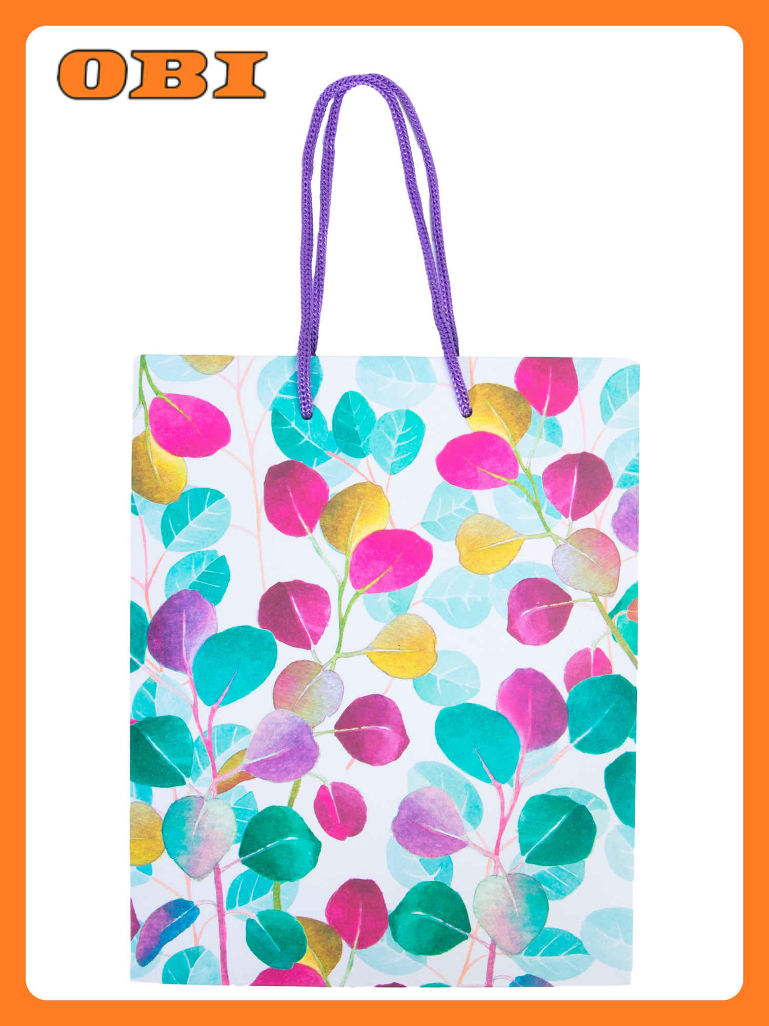 Подарочный пакет Арт и Дизайн Цветы 17,8х9,8х23 см в ассортименте