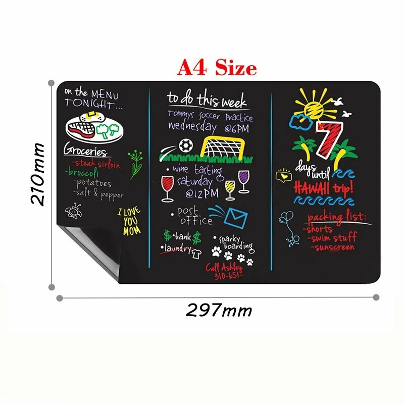 Магнитная доска А4 черная 1