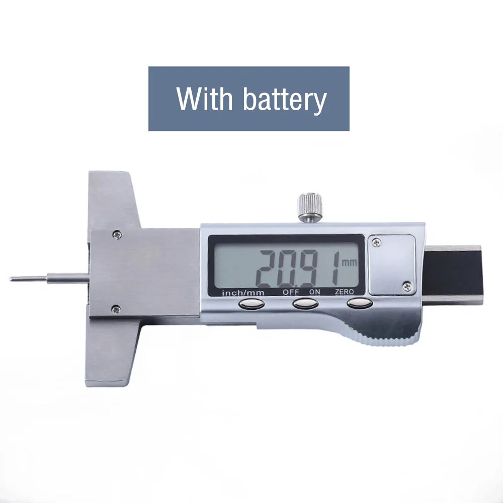 Цифровой измеритель глубины протектора Aideepen With Battery