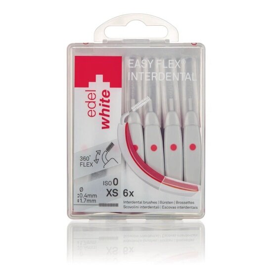 Межзубные ершики Edel+white PROFI-LINE XS 0,40мм, 6 штук