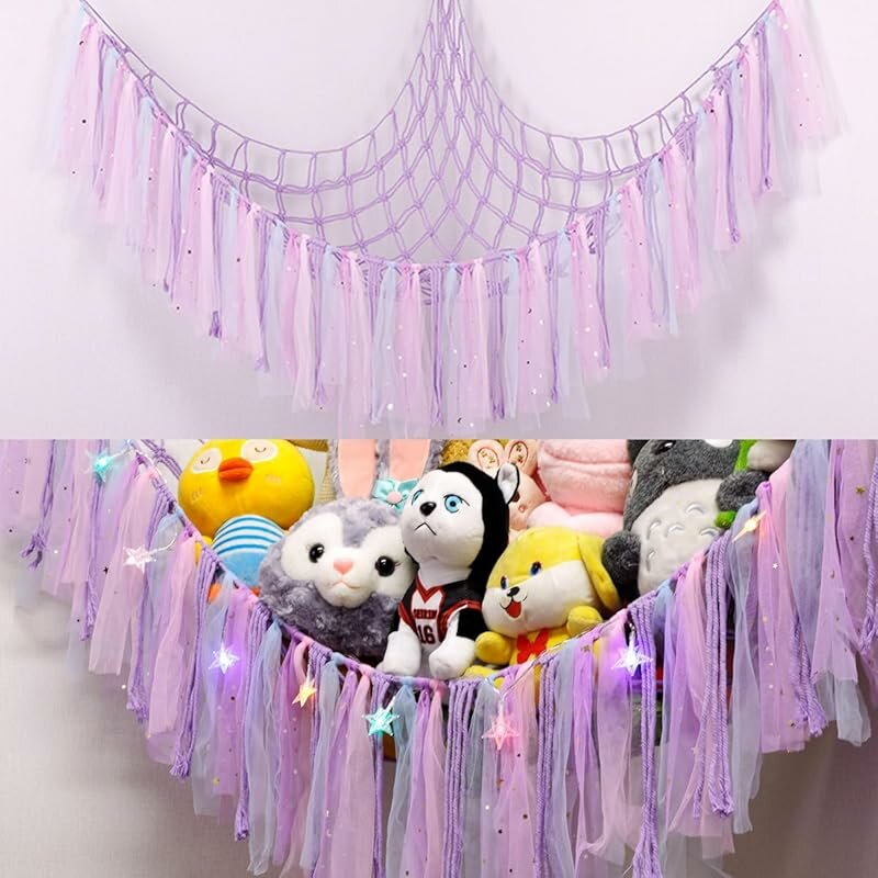 Мягкие игрушки сетка или гамак с LED-подсветкой