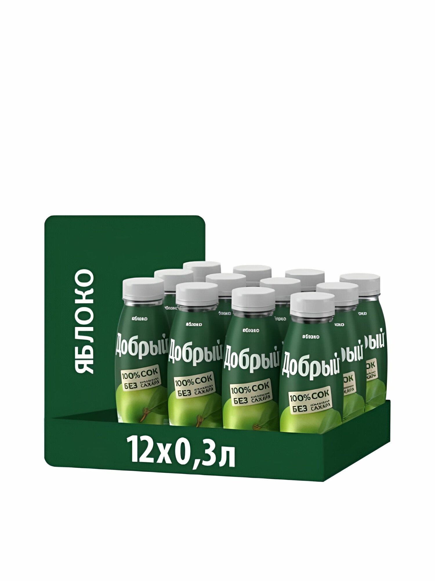Сок Добрый Яблочный 300 мл. Упаковка 12 шт.