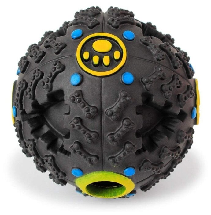 Игрушка для животных, мяч интерактивный, дозирующий корм, размер L, 12см , Petsy
