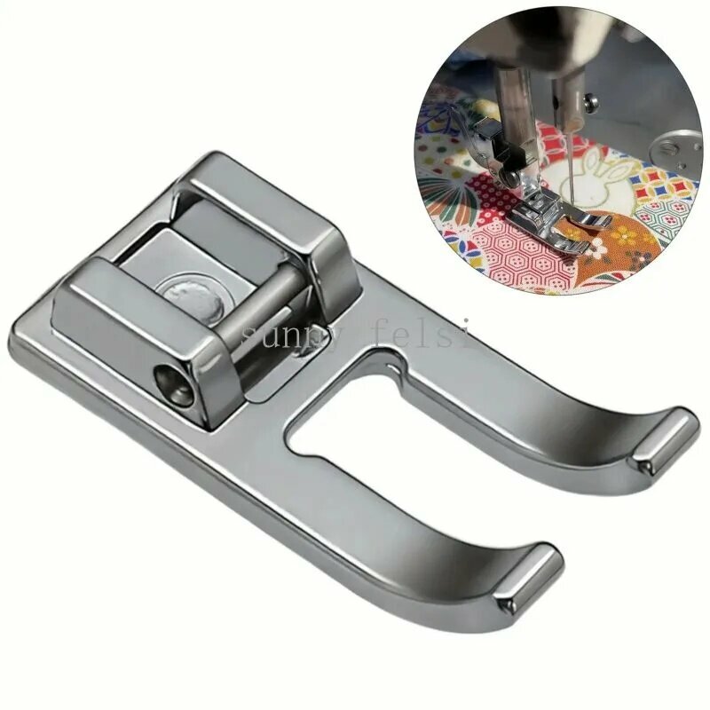 1 лапка для швейной машины повышенной мощности с открывающимся и рычажным механизмом для декоративных стежков, аппликаций, вышивки