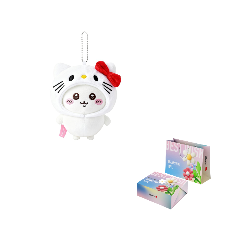 Miniso X chiikawa Усаги Чиикава Хачиваре Летающие белки Hello Kitty Kuromi Синнаморолл Плюшевые брелки