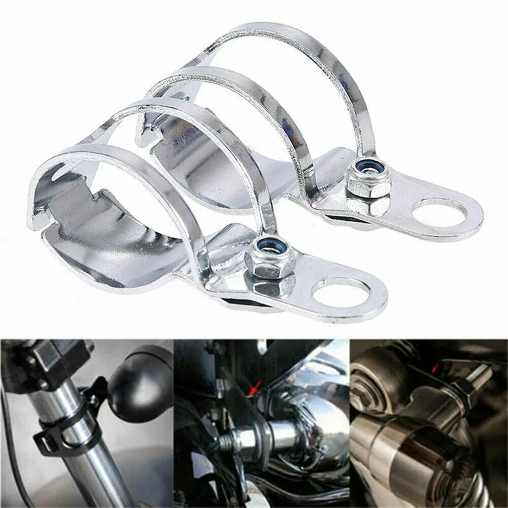 2шт Зажим Мотоциклетная Вилка Ушные Кронштейны Для Крепления Сигнала Поворота