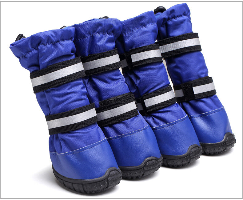 Водонепроницаемые ботинки для собак средних и крупных пород, всесезонные водонепроницаемые высокие дождевые сапоги, нескользящие и износостойкие обувь для домашних животных, обувь для собак