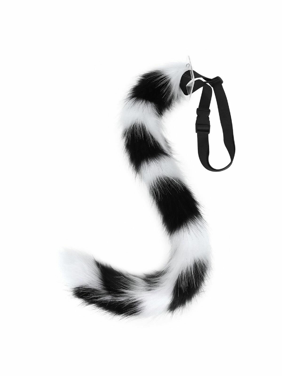 Набор ушей и хвоста кошки, волка и лисы для костюма на Хэллоуин или Рождество, - коровий кошачий хвост