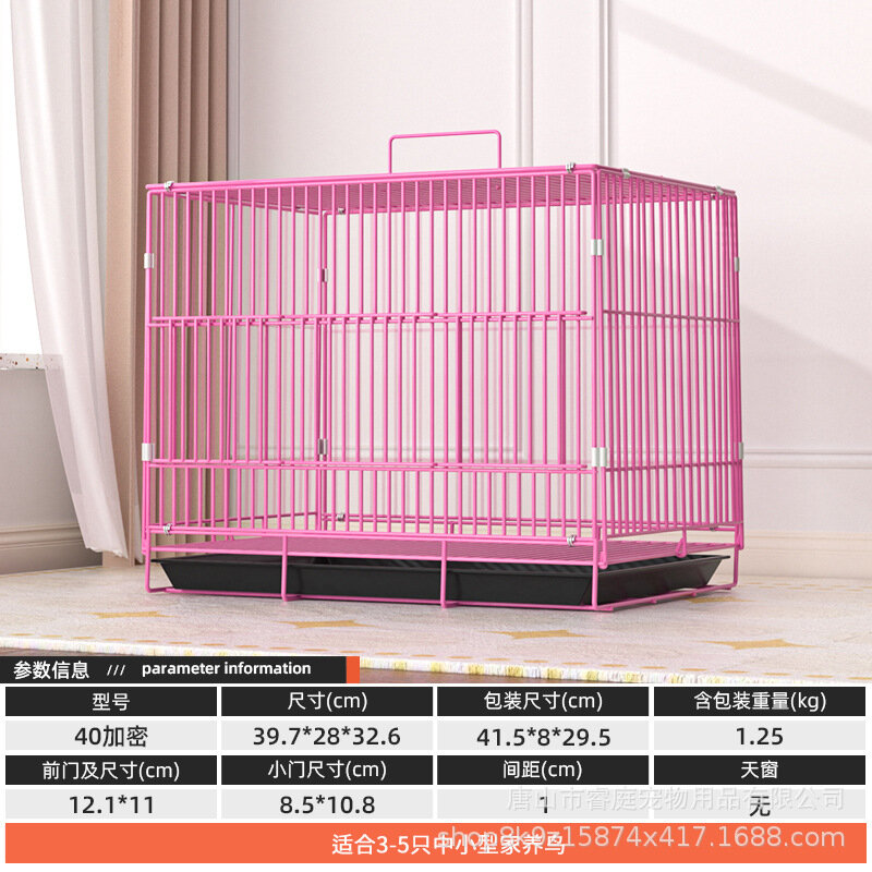 Клетка для птиц, вилла для попугаев, складная проволочная клетка для голубей, волнистых попугаев, щеглов, неразлучников, металлическая клетка для птиц