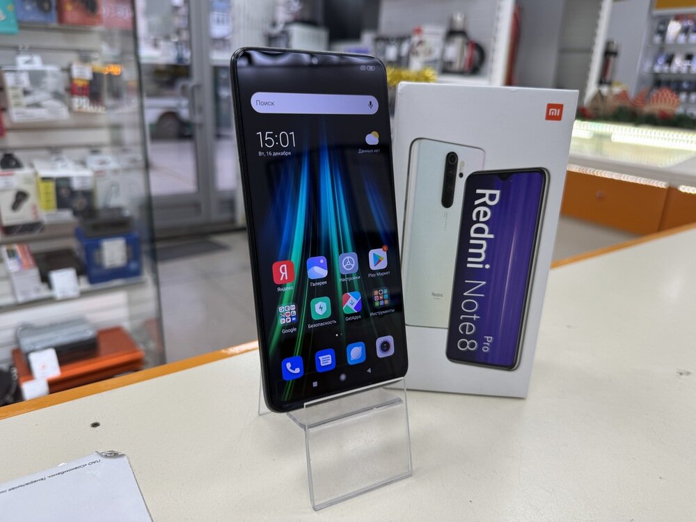 Смартфон Xiaomi Redmi Note 8 Pro 6/64 ГБ RU, 2 SIM, минеральный серый | б/у, уценка
