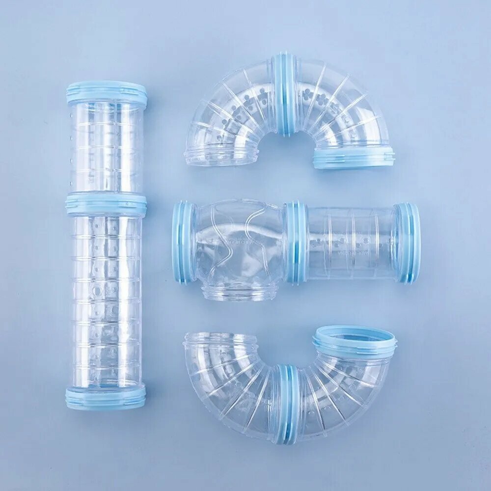 Набор труб 5,5см для хомяков: лабиринт, тоннели, спорт. трубы, аксессуары для клетки и обновления пути