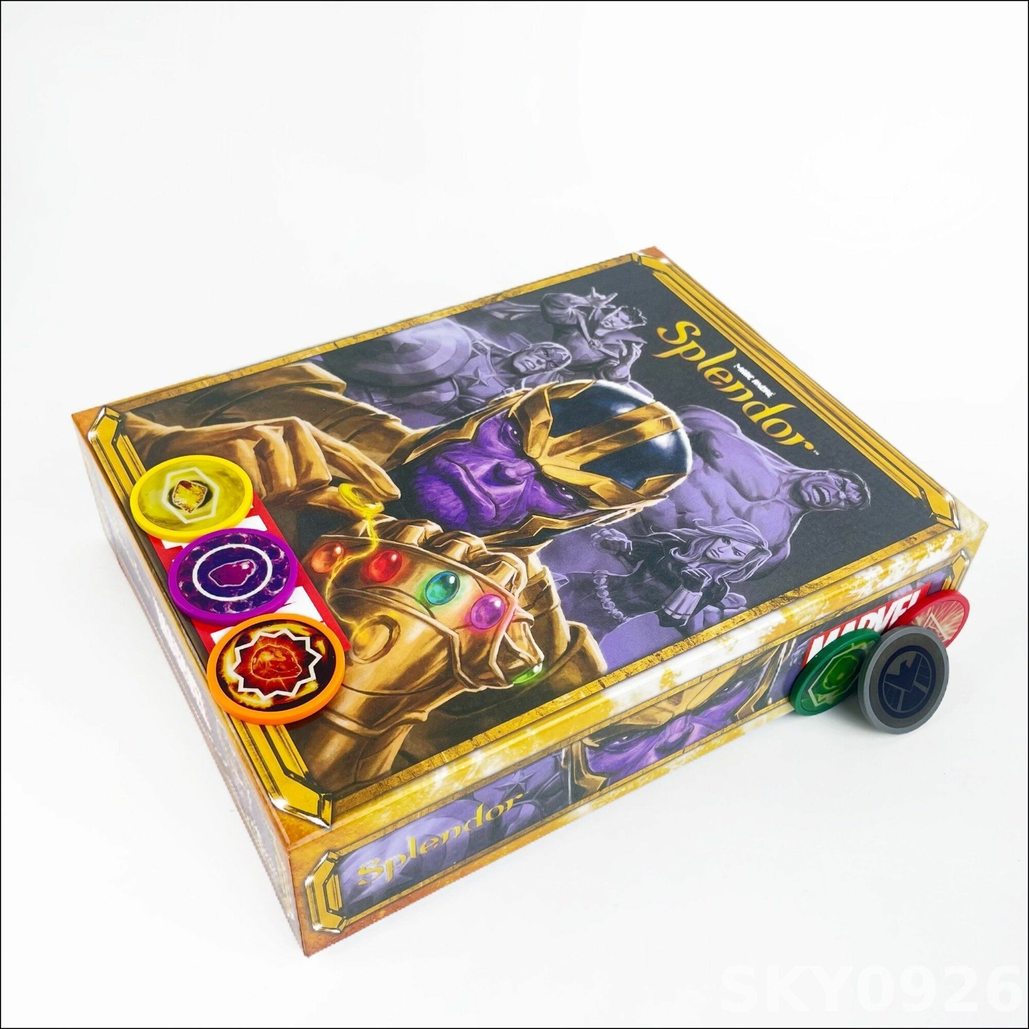 Настольная игра Splendor: классическая стратегия с жетонами. Игра для вечеринок, семьи и подарков на Рождество и День рождения.