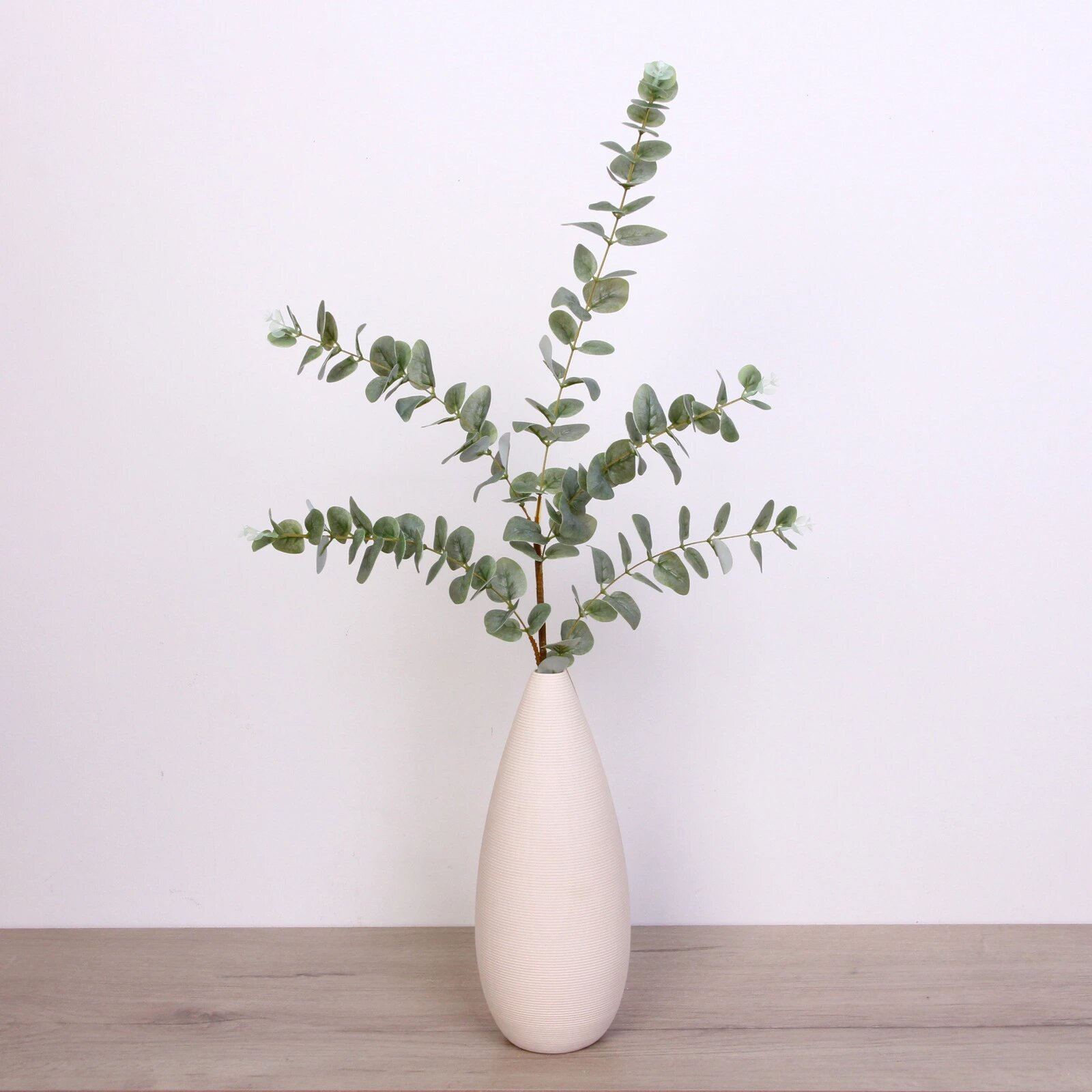 Ветка искусственного эвкалипта «Natur» 95 см, зеленая, для декора интерьера, пластик