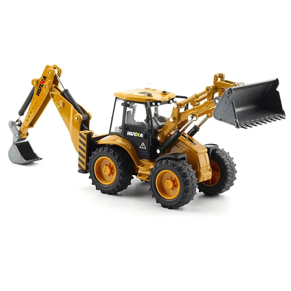 Металлический экскаватор-погрузчик Huina 1:50, цвет Loader 1
