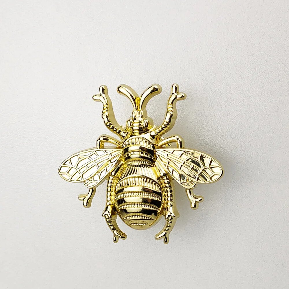 Латунные ручки для мебели в форме пчелы Gold