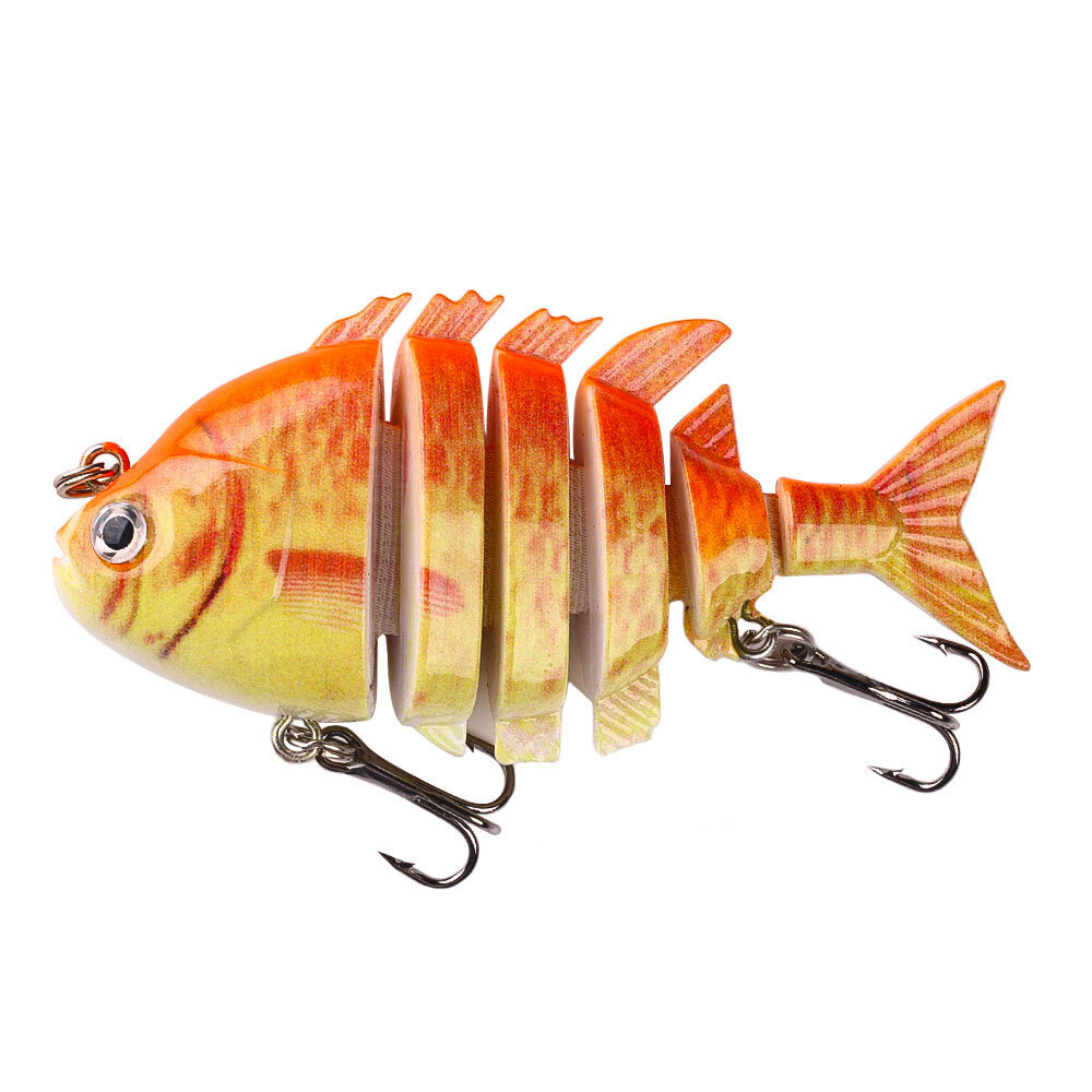 Приманка для рыбы многосегментная Нильская рыба 6 сегментов 8CM/15g погруженная микрообъектная поддельная приманка для рыбы рыбацкое снаряжение приманки (Цвет 5#, 8cm-15g)