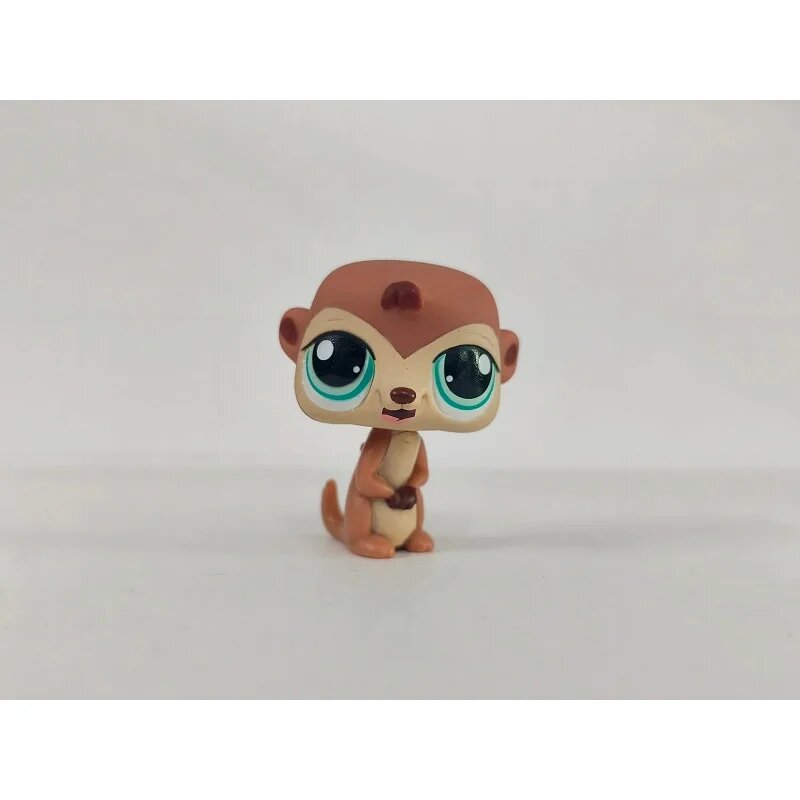 Фигурка LPS Коричневая обезьянка Голубые глаза # Игрушка Mini Pet Shop 7088.