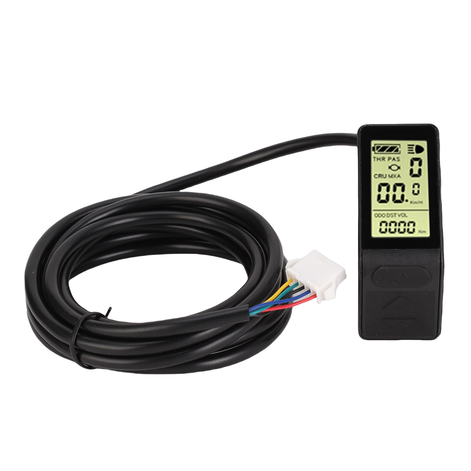 ЖК-дисплей для электровелосипеда, 24 В, 36 В, 48 В, скутера, цветной, с разъемом SM и внешними кнопками.