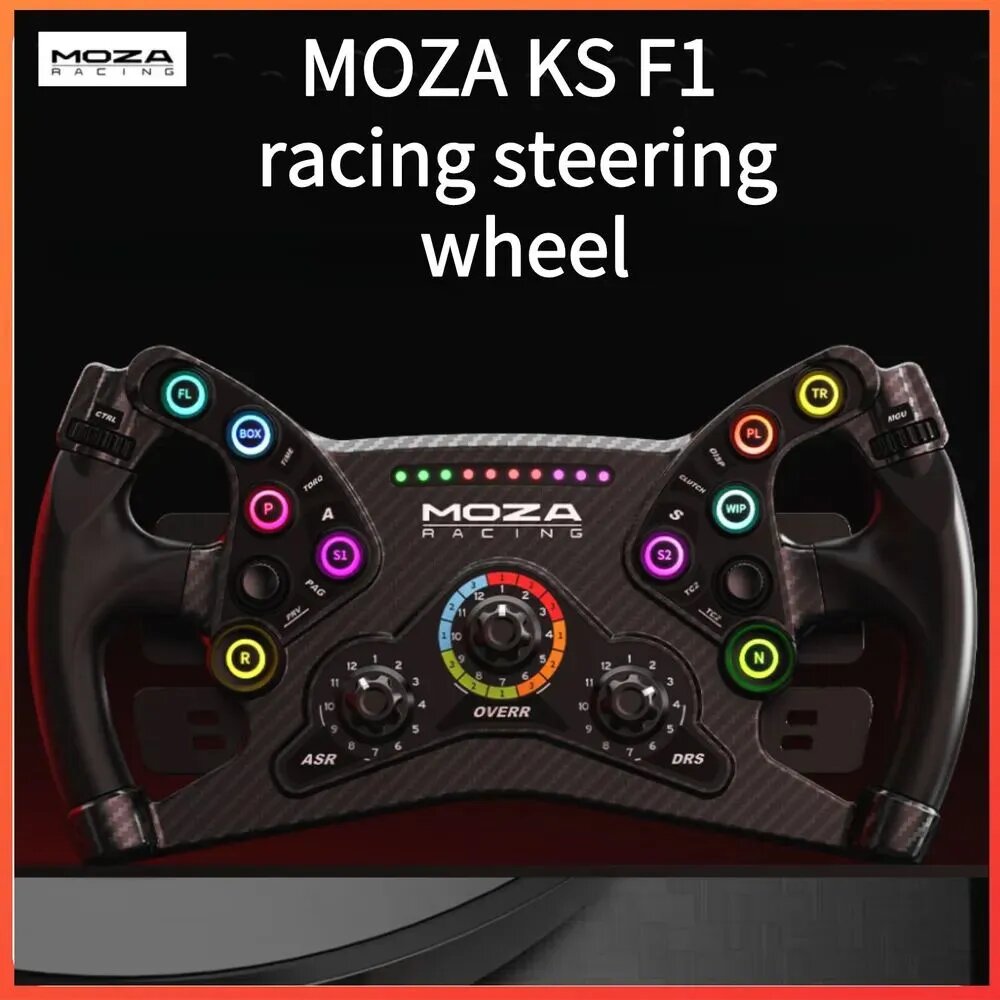 Рулевое колесо MOZA Racing KS 300 мм Колесо GT в стиле бабочки с программируемыми кнопками RGB для коротких путешествий
