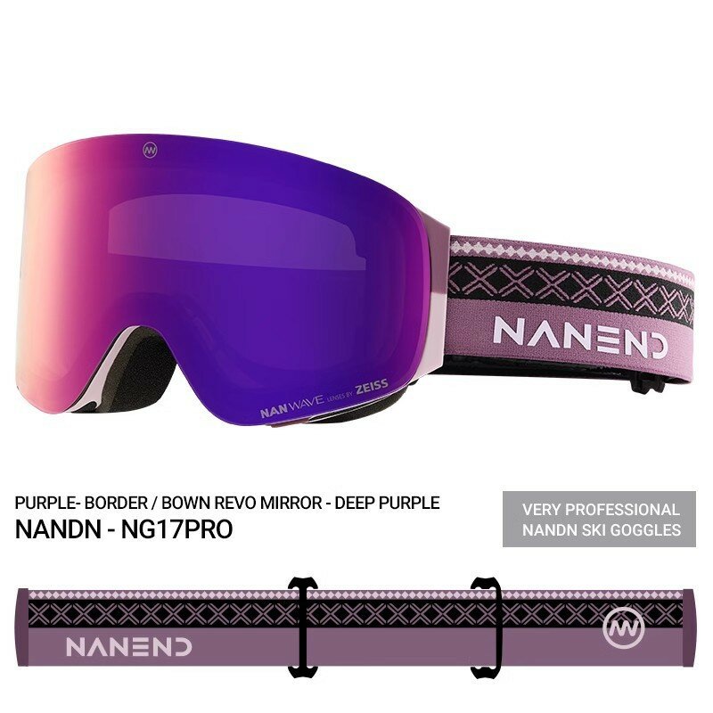 Лыжные очки NANDN для женщин, цилиндрические очки, дышащие, HD, противотуманные, с откидной крышкой, лыжные очки для мужчин N Aopin