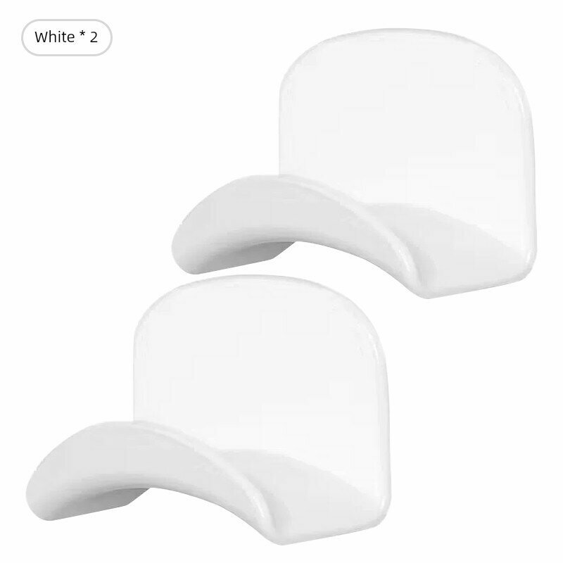 Настенный держатель для наушников без сверления, креативная подставка для хранения Bluetooth-гарнитур [Белый]2 штуки