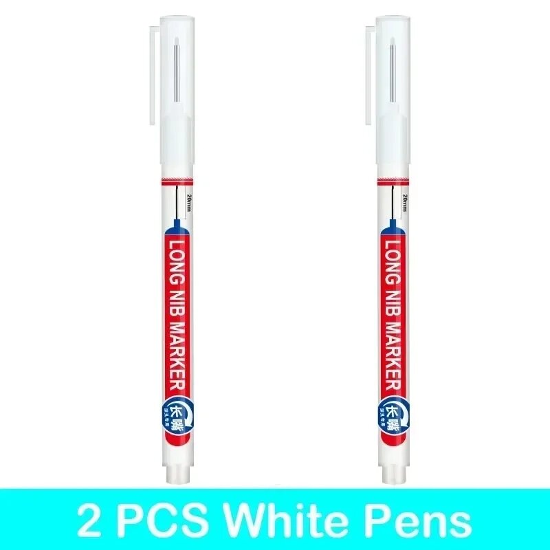 Маркеры для металла водостойкие 3 шт, красный, синий, зеленый, черный Белый, White-2 Pcs