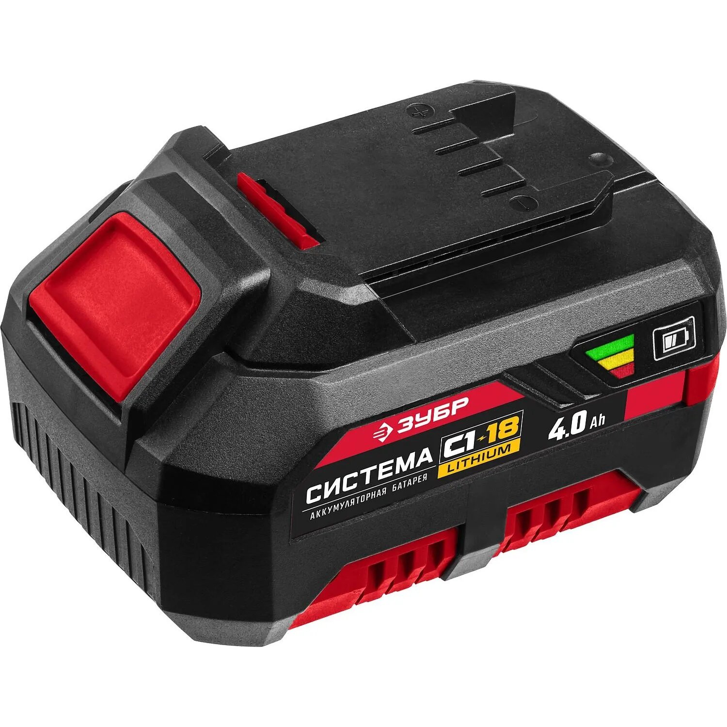 Аккумулятор ЗУБР 18В, Li-Ion, 4.0Ач, тип С1, АКБ-С1-18-4
