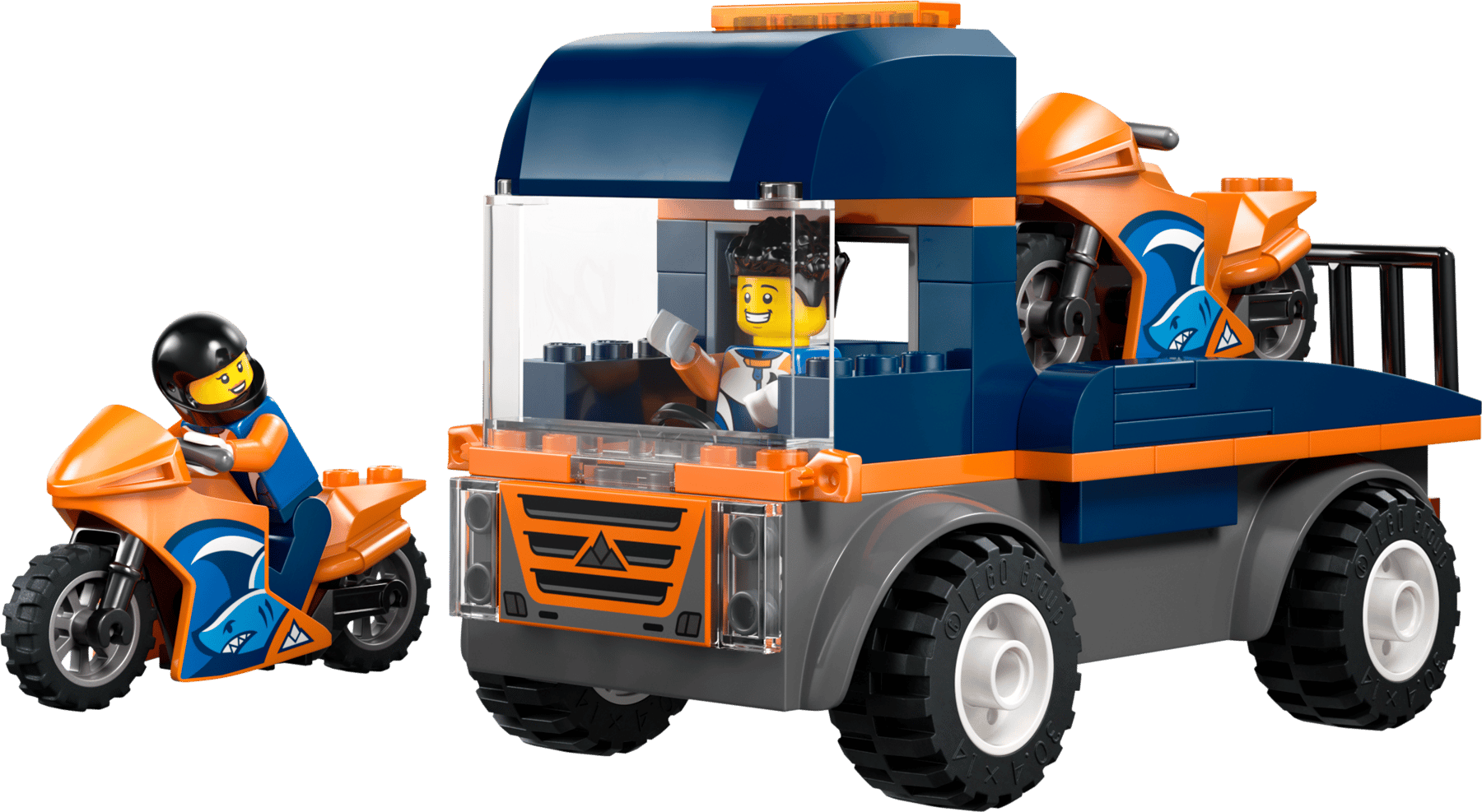 Конструктор LEGO City 60491 Транспортер движения, оранжевый/синий, 88 дет. — фото 1