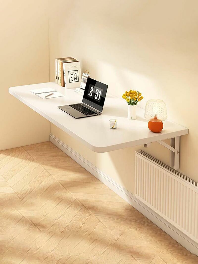 Складной подвесной стол на стену многофункциональный для учебы и работы на балконе или в доме