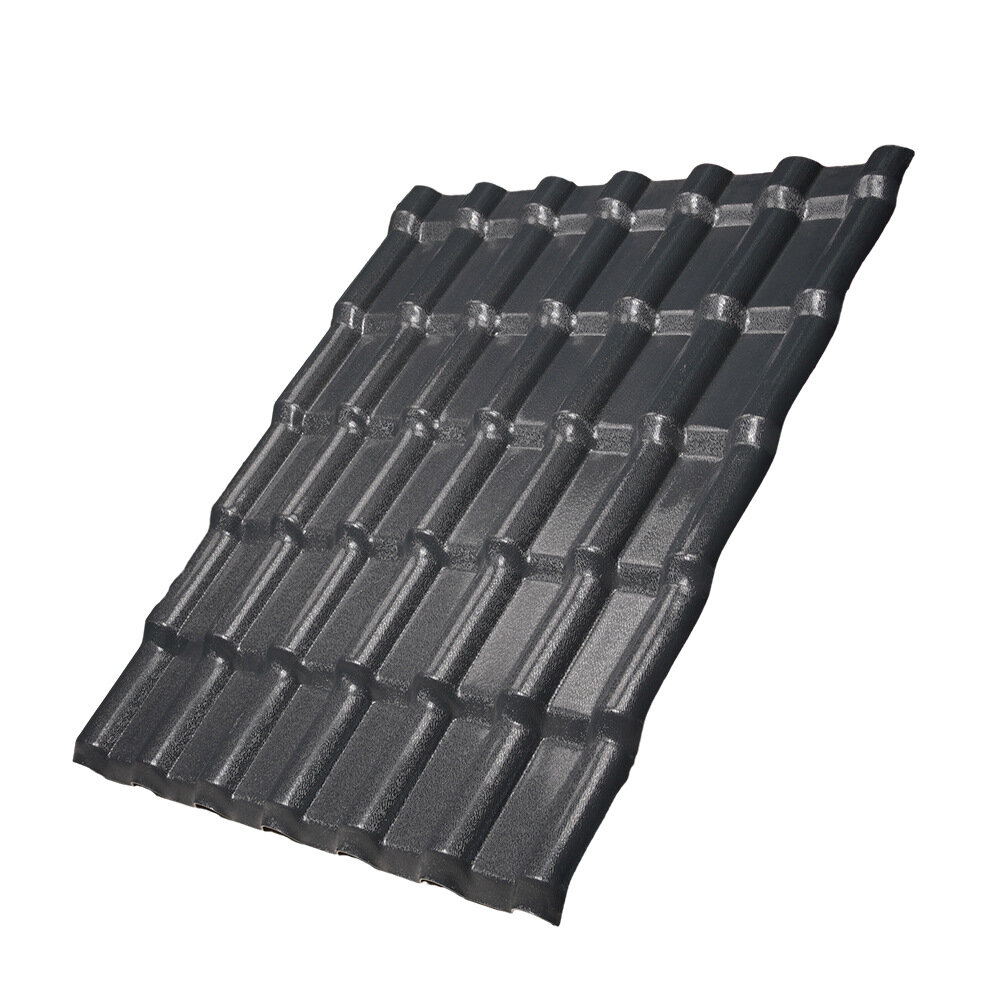 2025 Синтетическая смоляная черепица для сельской крыши, дождевой навес, красная черепица, интегрированная черепица, ASA пластиковая черепица, антикварная глазурованная черепица