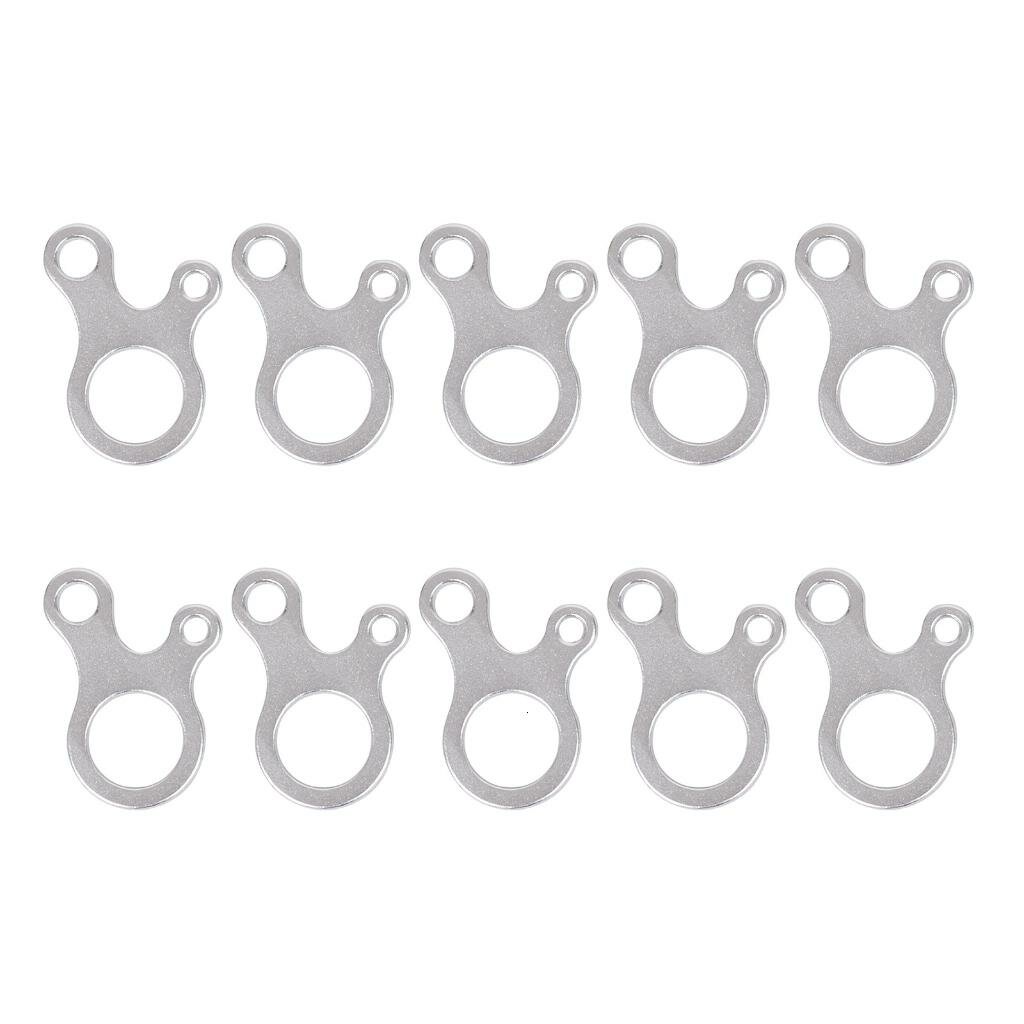 Натяжитель троса для палатки, 10 шт, серебро