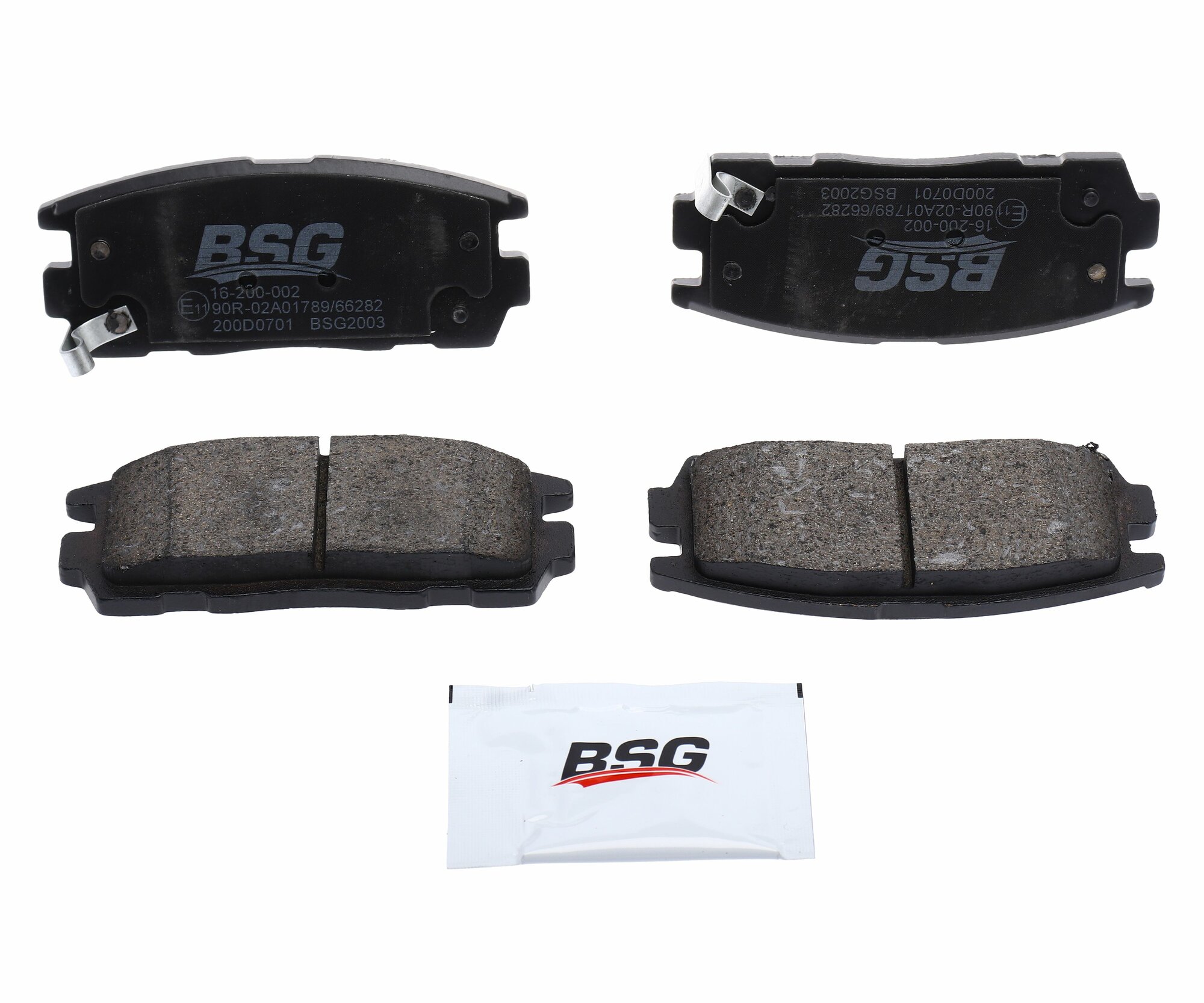 Колодки тормозные задние (4шт.) BSG Арт. BSG16200002 / CHEVROLET Captiva OPEL Antara