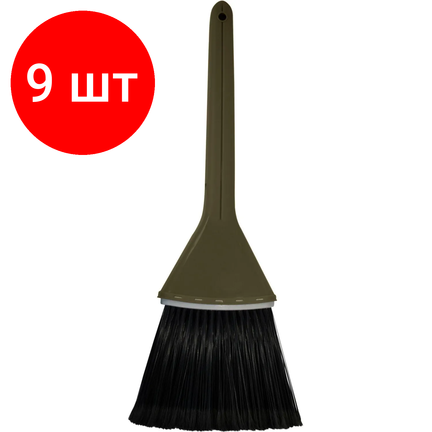 Комплект 9 штук, Веник пластиковый мини Классика / Rock'n'Roll антрацит SV2927АНТ