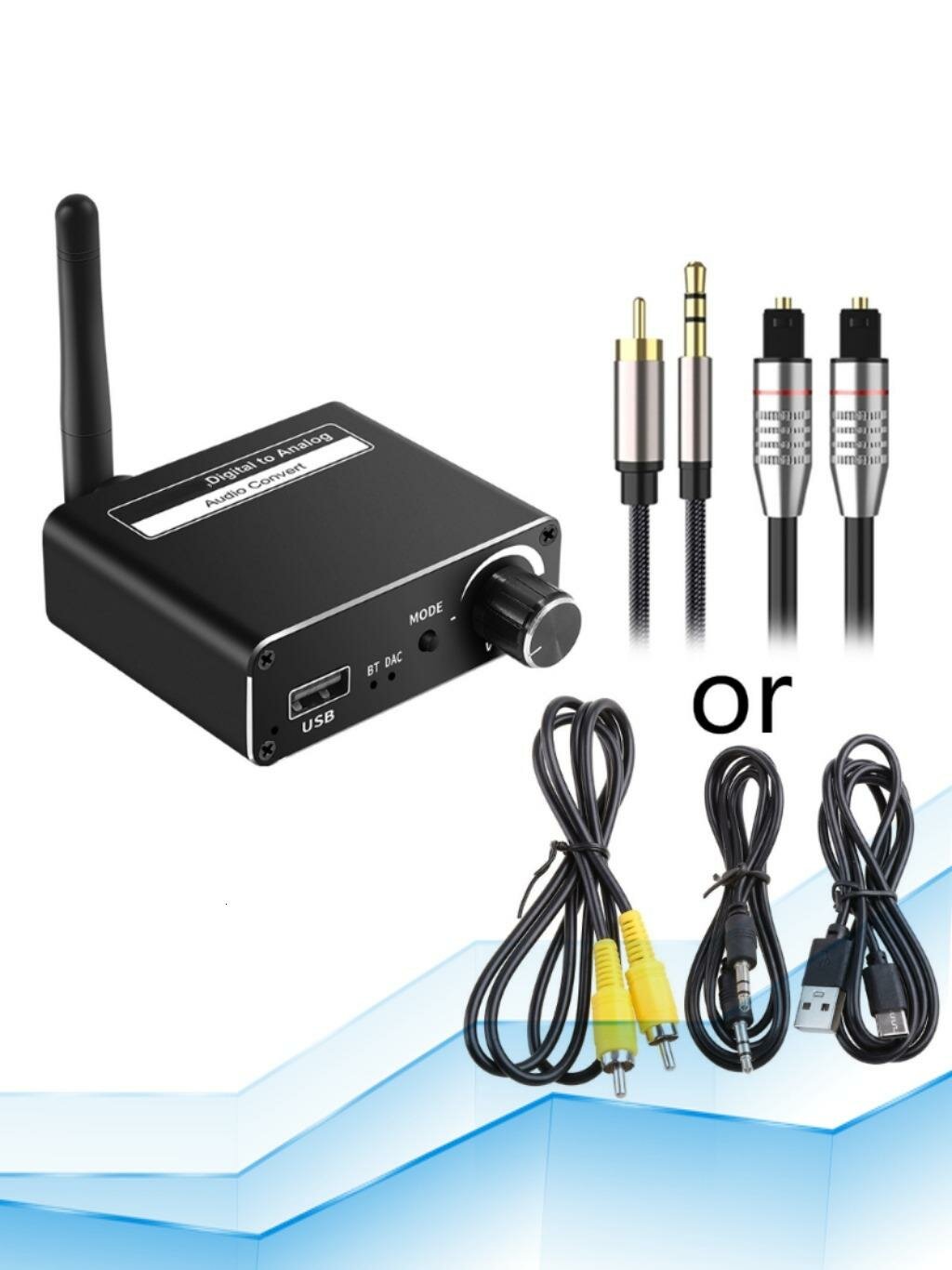 Цифро-аналоговый преобразователь аудио с Bluetooth 5.0