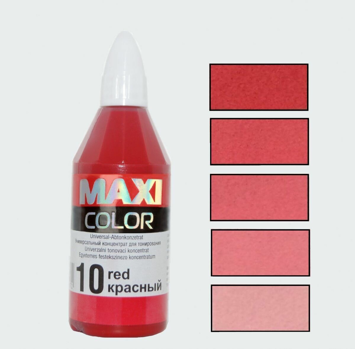 Колер Maxi-color, Универсальный концентрат для тонирования №10 Red (красный) 40 мл