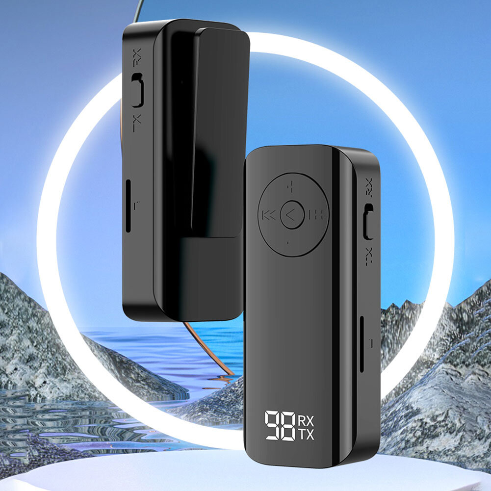 Приемник BT 5.3, беспроводной адаптер AUX 3,5 мм для автомобильных проводных наушников, динамика, музыки