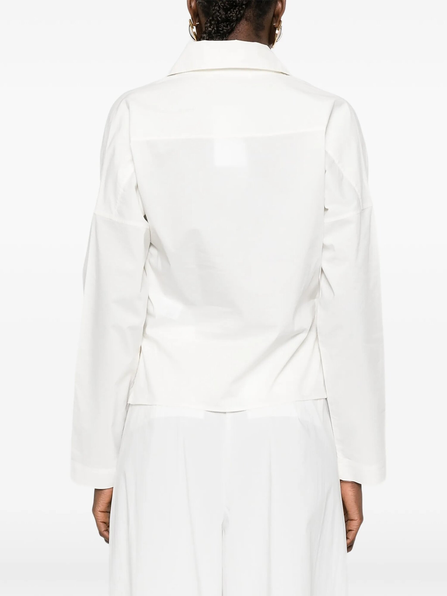 Рубашка IRO Wrap pocket shirt, размер 34, white — фото 1