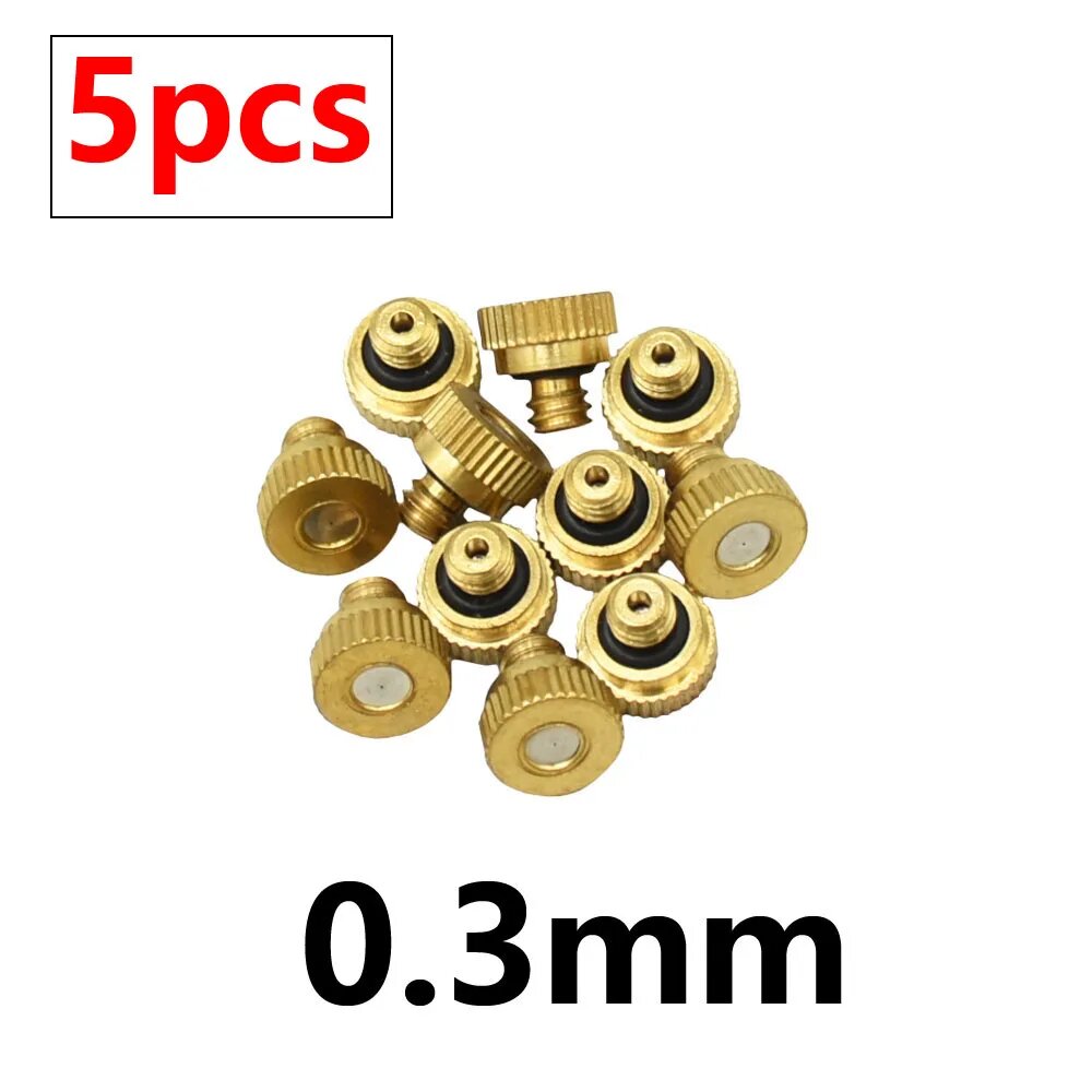 Латунная распылительная насадка 0.3mm, Цвет: B, 5 шт.