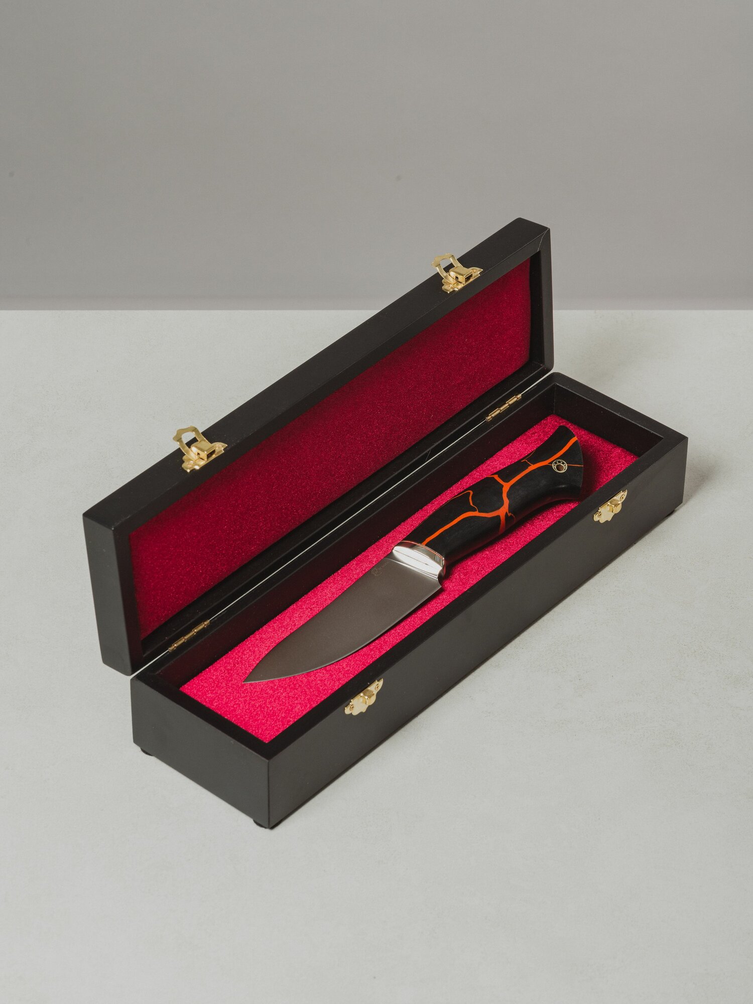 Туристический нож Мастерская Семина "Кайман" Elmax, рукоять из микарта, 268мм