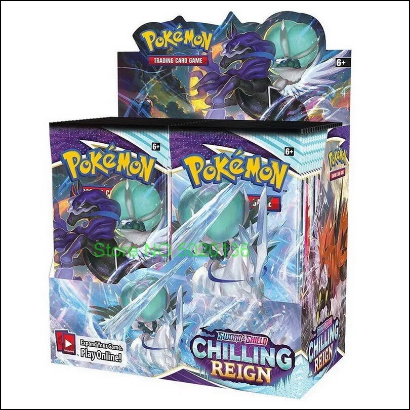 Pokemon Chilling Reign Booster набор карт