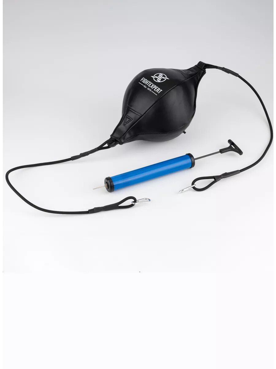 Тренажер "Fight Expert" 2X-Ball Бокс-шар на растяжках, черный