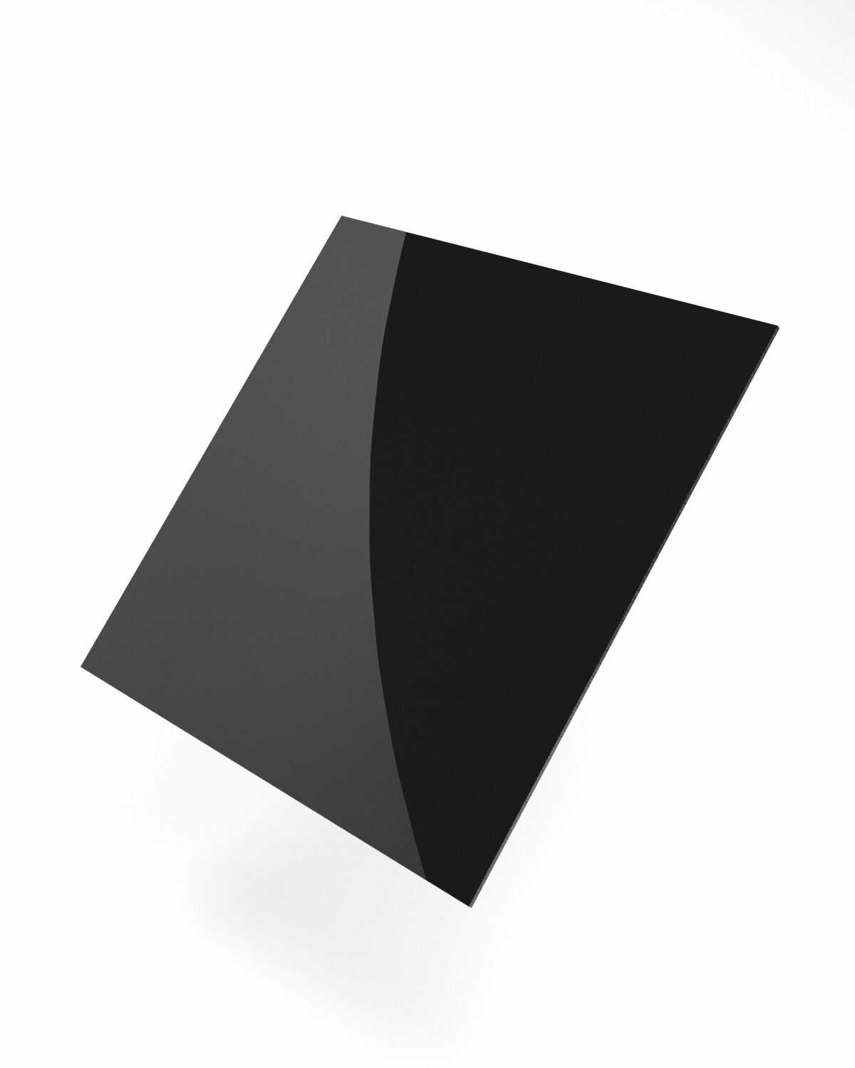 Оргстекло черное 3 мм, квадрат 30 см, 1 шт.