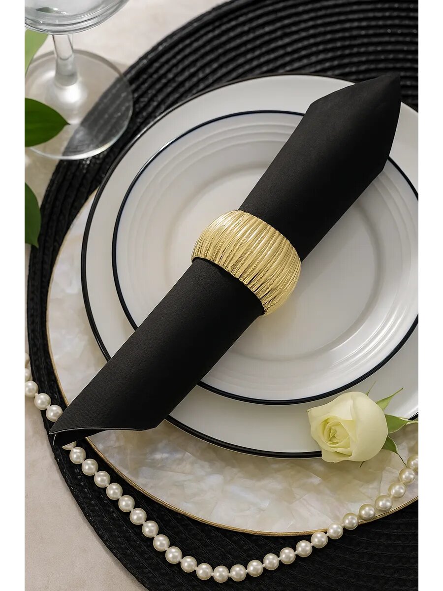 Кольцо для салфетки «Корона», размер 4.8×3 см, железо, золотистое