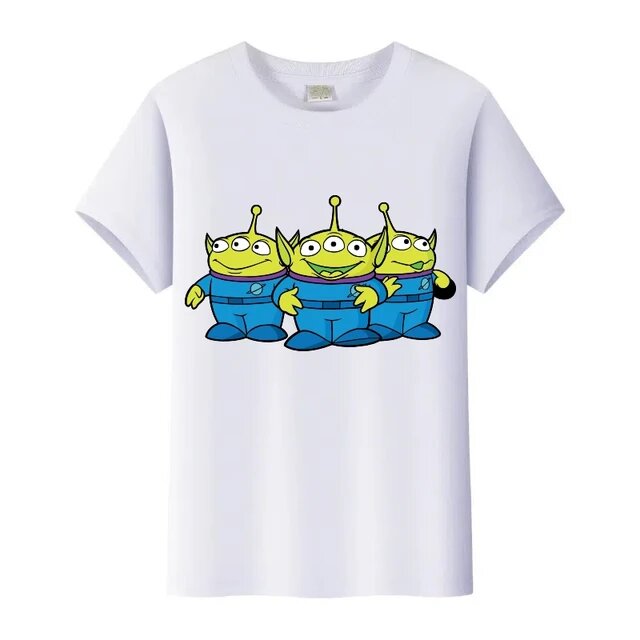 Милая детская футболка с рисунком из мультфильма «История игрушек» от Disney, женская футболка с коротким рукавом, мужская футболка, семейная футболка для девочек, женская футболка.