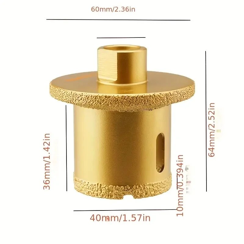 Алмазное колонковое сверло 40-60 мм M10