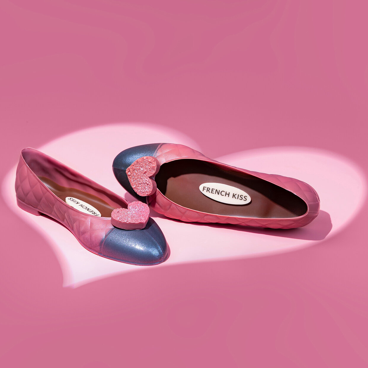 Туфелька фигурка в руби шоколаде и молочном шоколаде, Frenchkiss, 8 марта