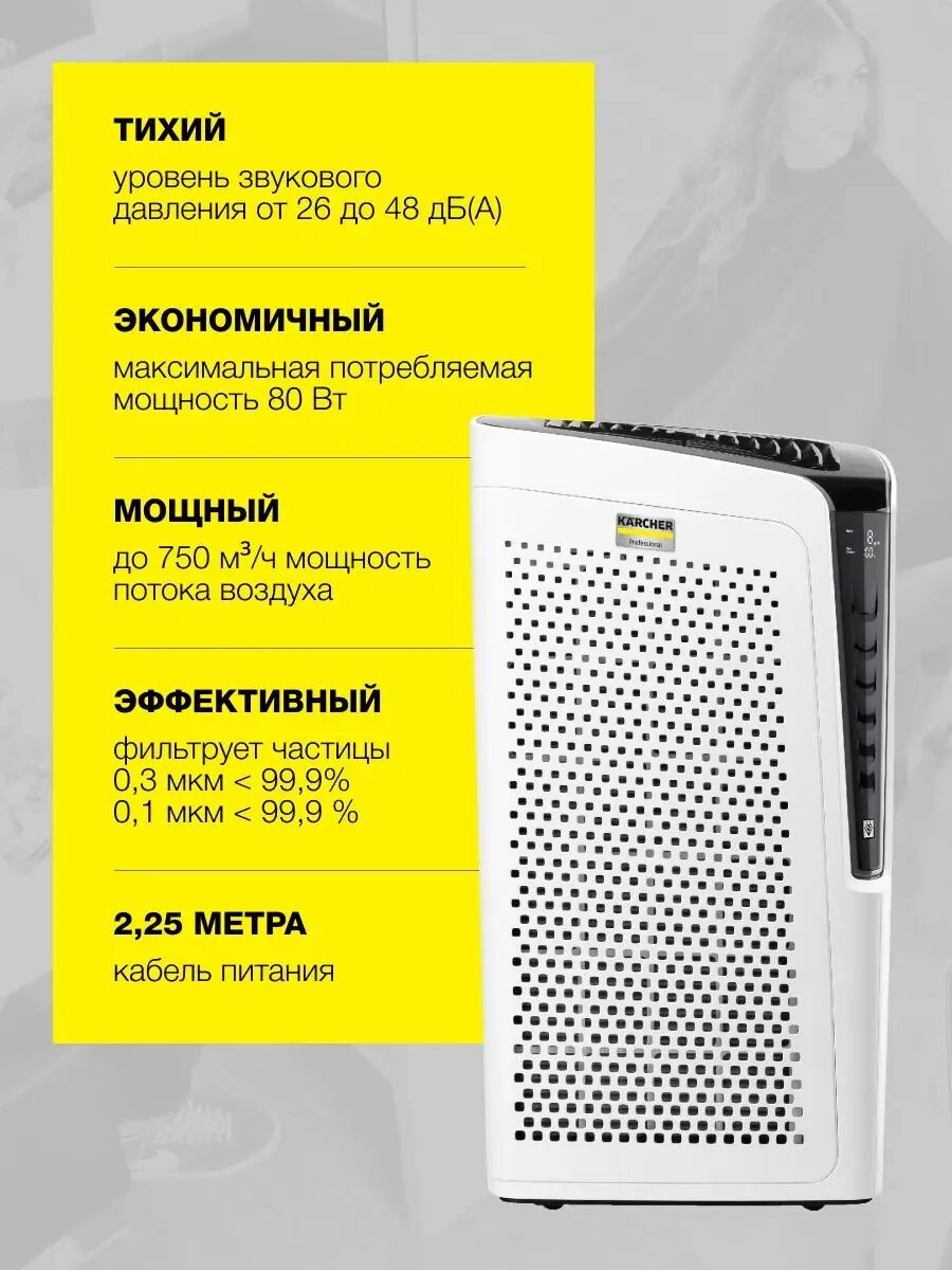 Очиститель воздуха Karcher AF 100 (1.024-810.0), напольный, площадь очистки 100 кв. м. — фото 1